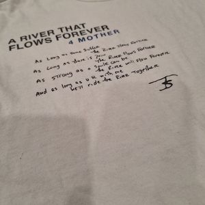 2pac | Shirts | 2pac A River That Flows Forever White T Shirt Medium ...